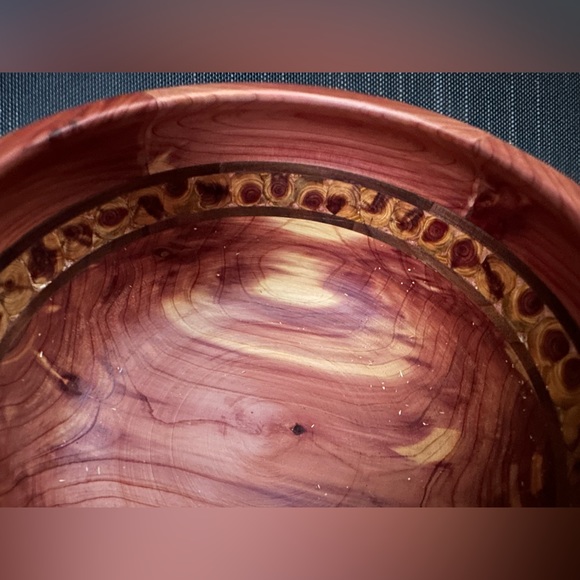 Kitchen | Handmade Handcrafted Segmented Wooden Decorative Bowl Cedar ...